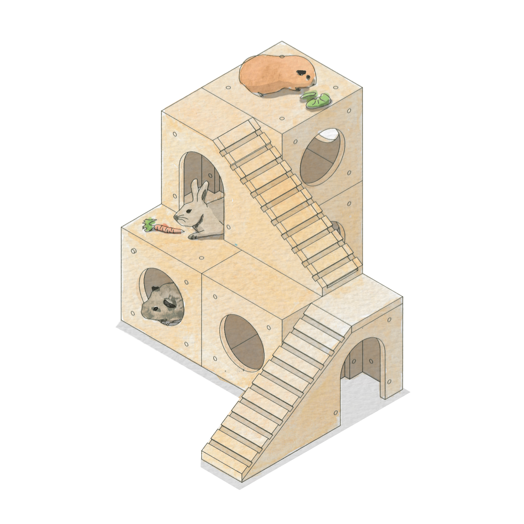Modular Play Tower - U-Build