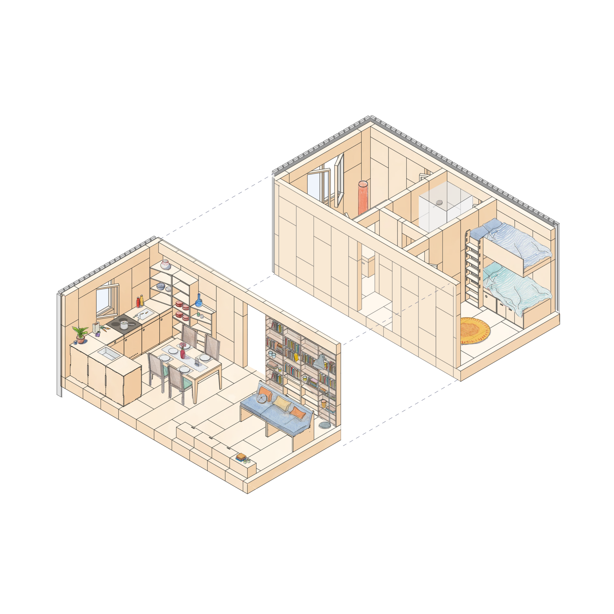 U-Build by Studio Bark is a revolutionary self-build flat pack system